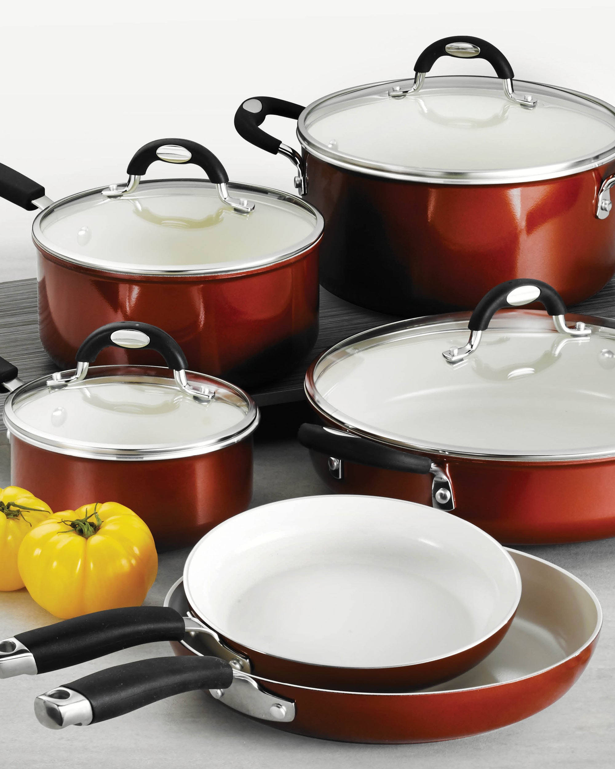 Ceramica 10 Pc Cookware Set - Metallic Copper – Tramontina USA