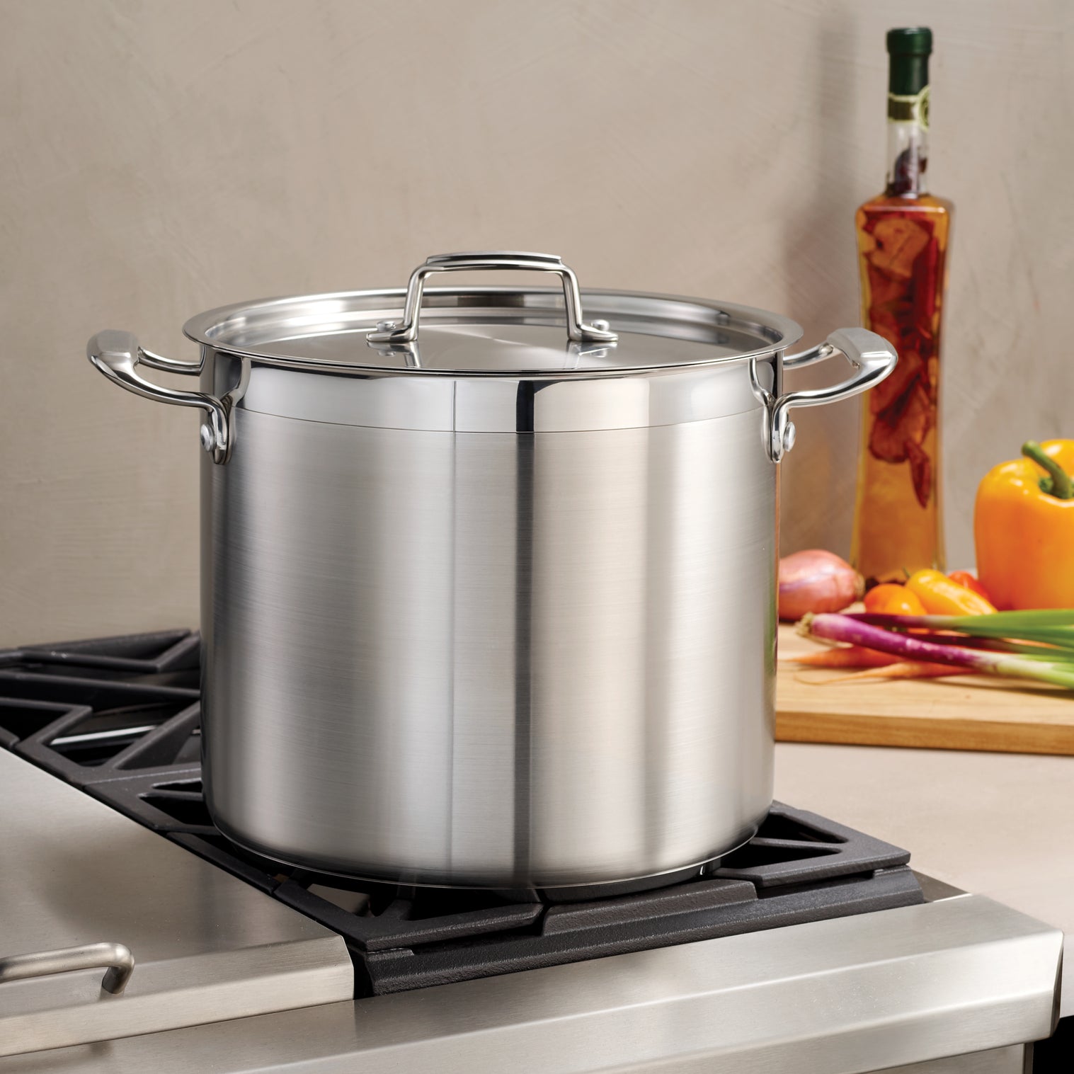 Stainless Steel Covered Stock Pot – Tramontina USA