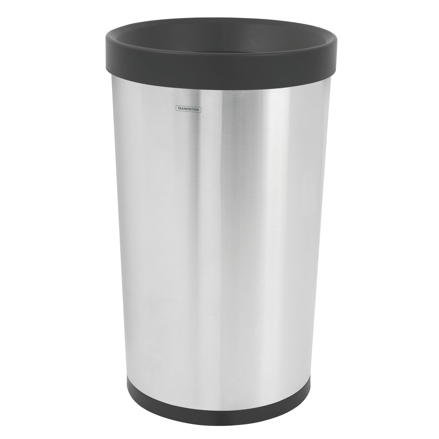 13 Gallon Stainless Steel Open Top Round Trash Bin – Tramontina USA