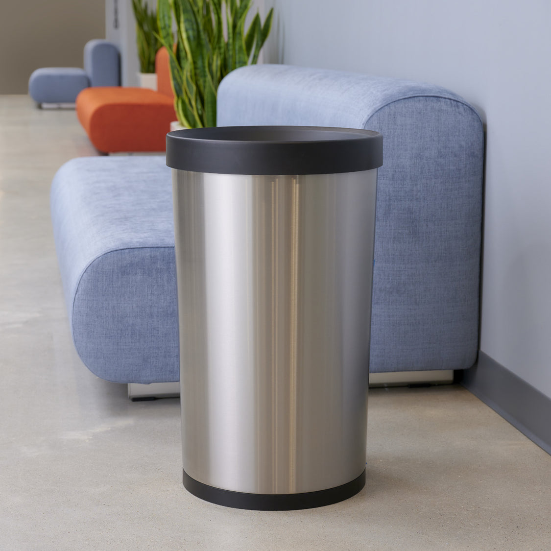 13 Gallon Stainless Steel Open Top Round Trash Bin – Tramontina USA