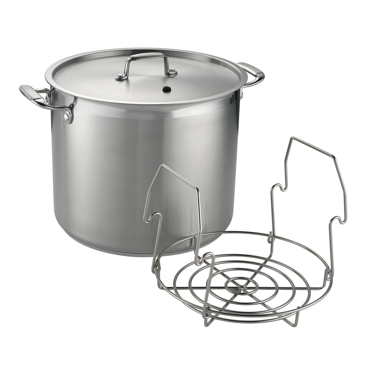 22 Quart Stainless Steel Canning Stock Pot with Rack – Tramontina USA