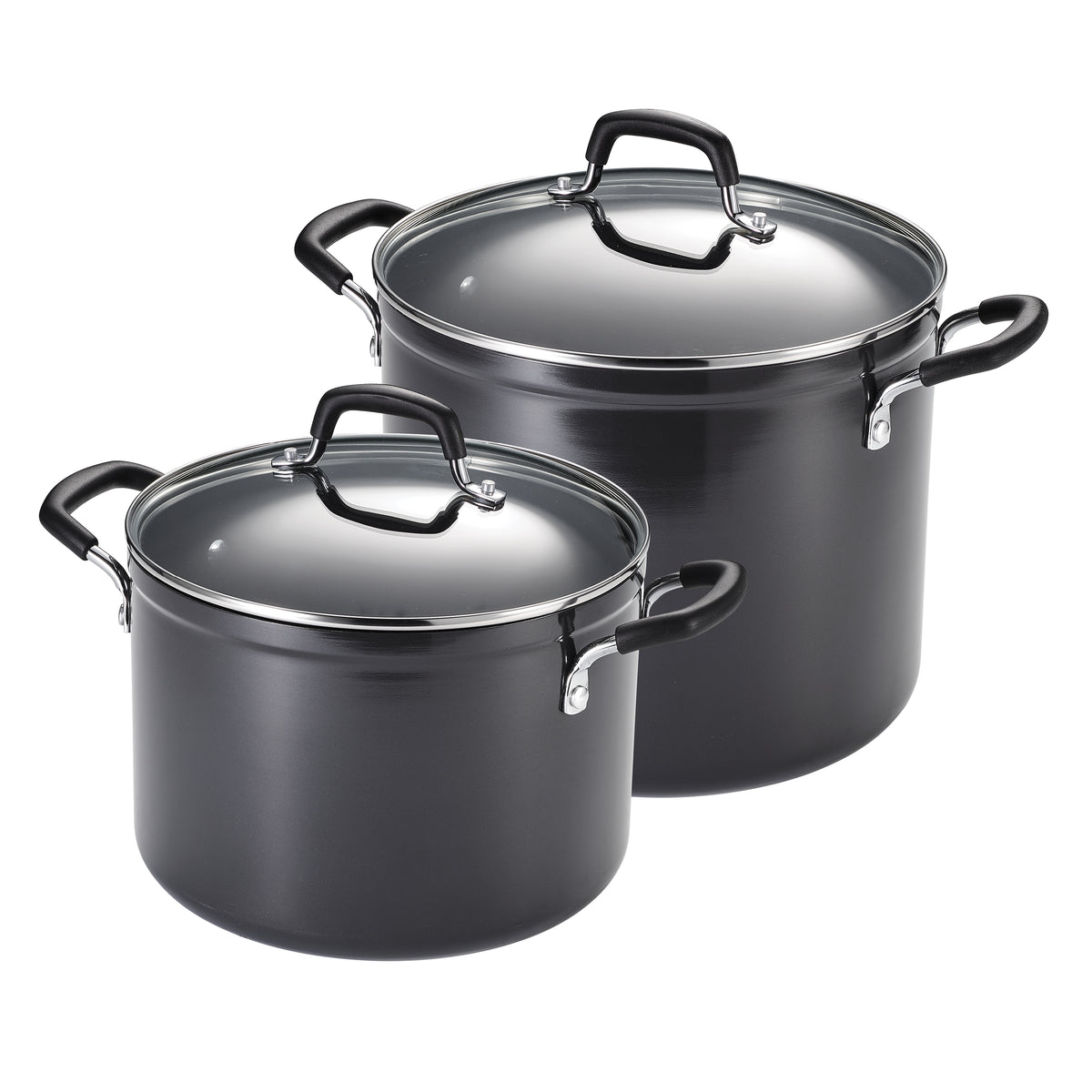 4-Piece Nonstick Stock Pot Set (8 quart and 12 quart) – Tramontina USA
