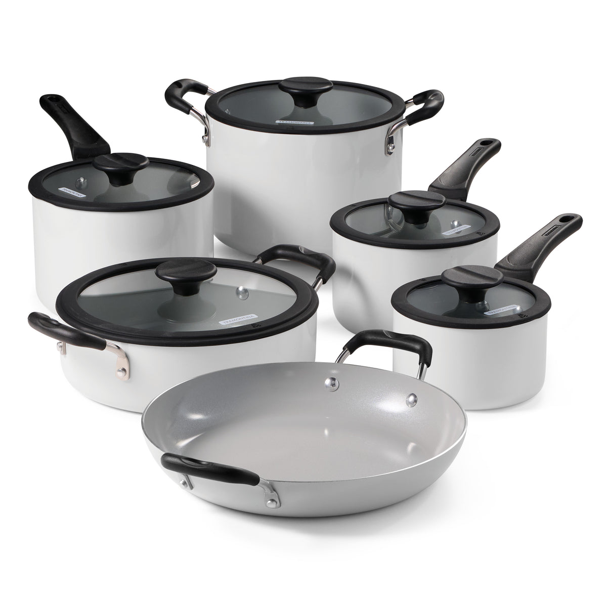 Nesting 11 Piece Ceramic Nonstick Cookware Set – Tramontina USA