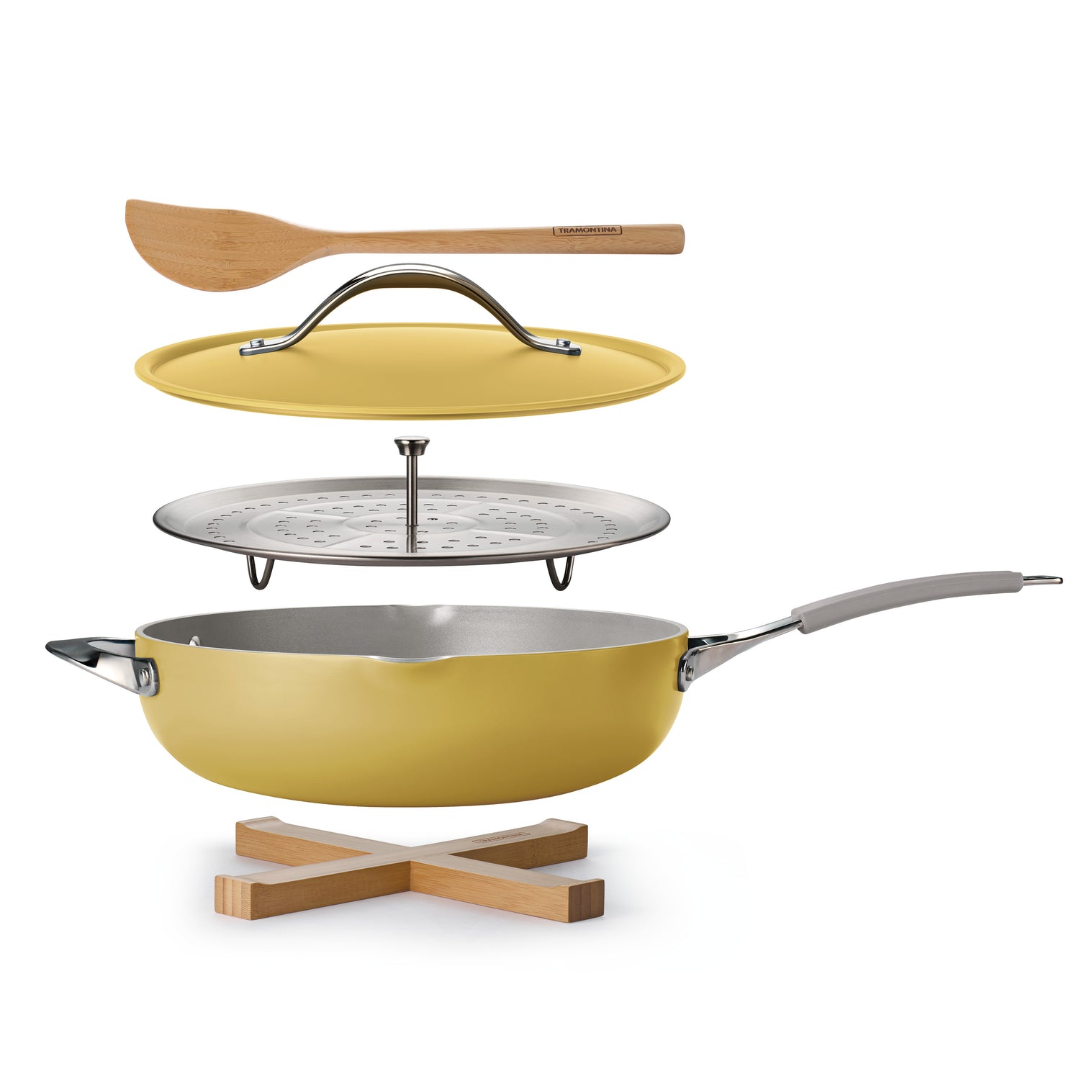 All in One Plus Pan, 5 Quart Ceramic Non Stick – Tramontina USA