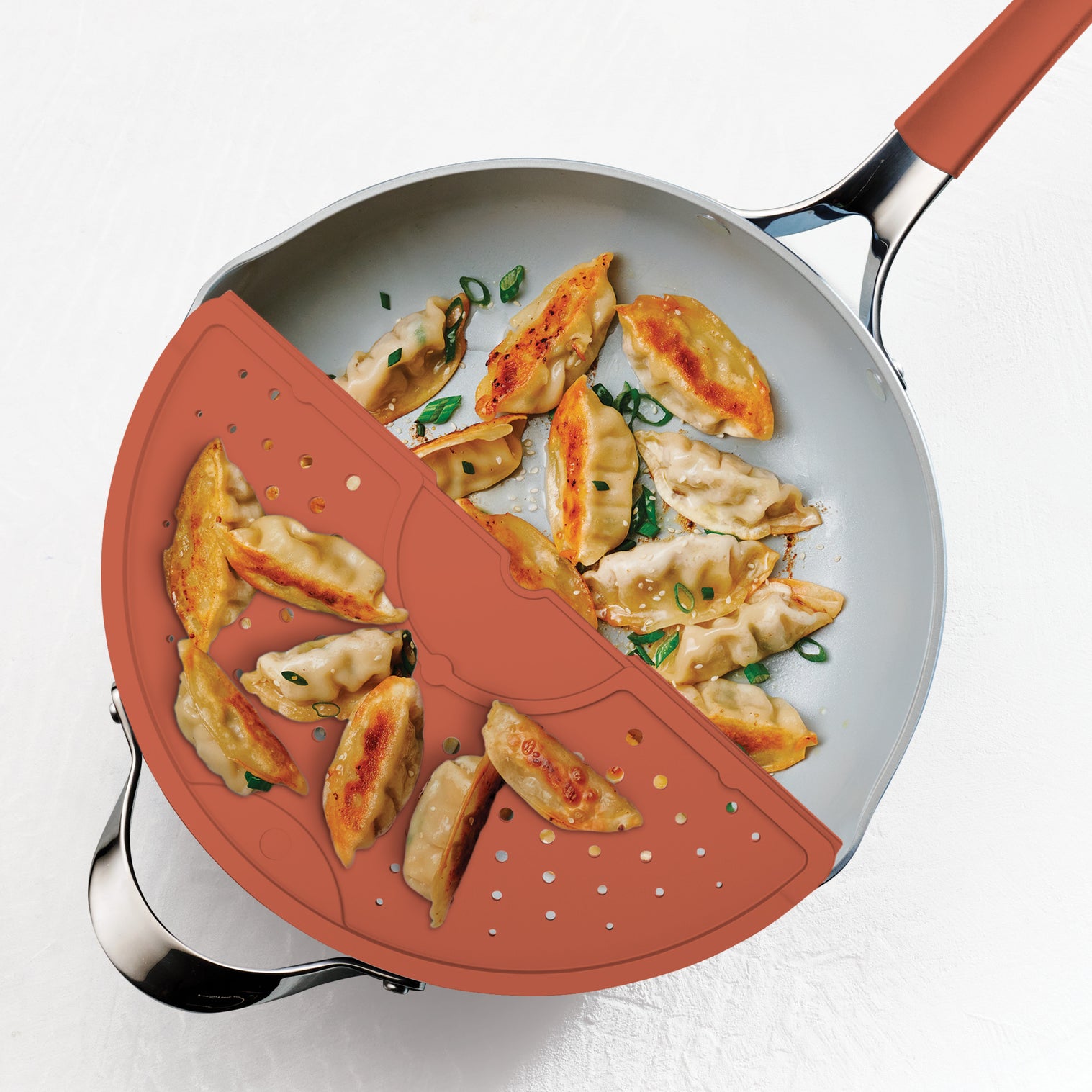 Vue All-in-One Plus Pan, Ceramic Nonstick, 7-Piece Set – Tramontina USA