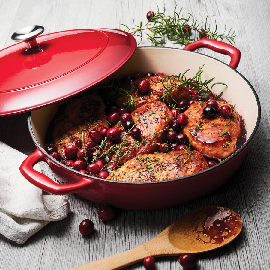 Bestow 4 Quart Enameled Cast-Iron Covered Braiser – Tramontina USA