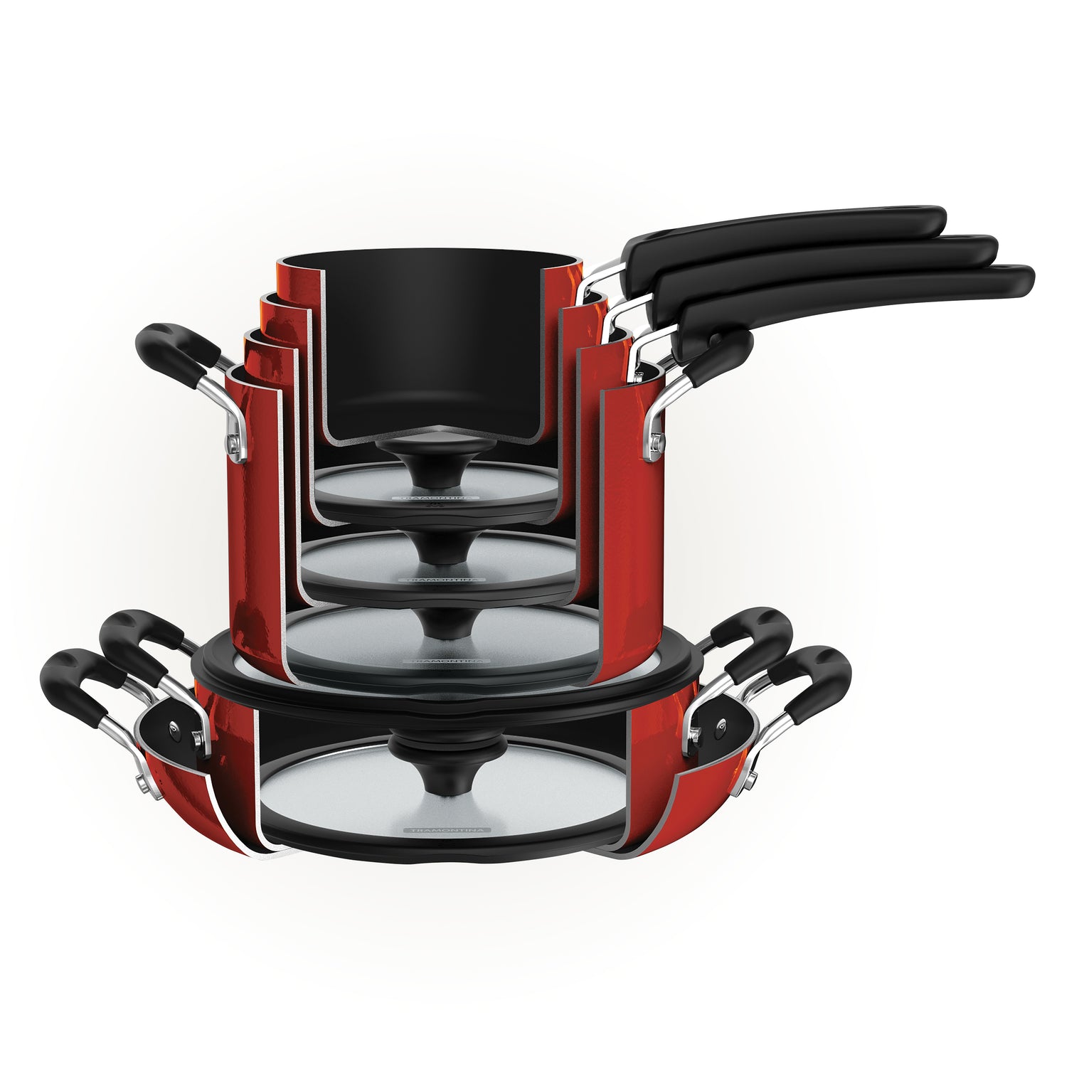 Nesting 11 Piece Nonstick Cookware Set – Tramontina USA