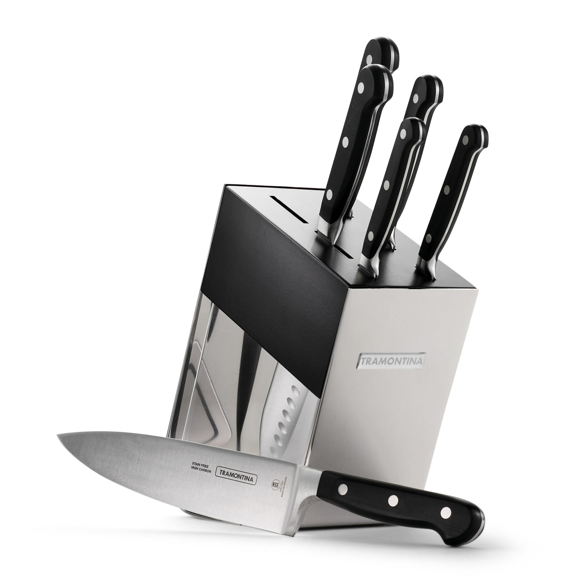 Professional 7 Piece Forged Knife Block Set – Tramontina USA