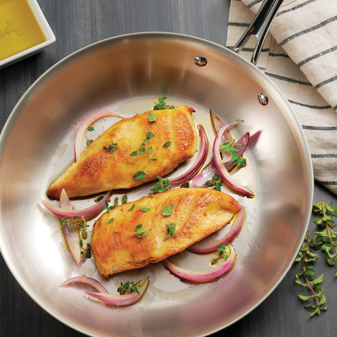 Tri-Ply Clad Stainless Steel Fry Pan - Boston Handle – Tramontina USA