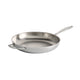 12 Inch Tri-Ply Clad Stainless Steel Fry Pan with Helper Handle ...