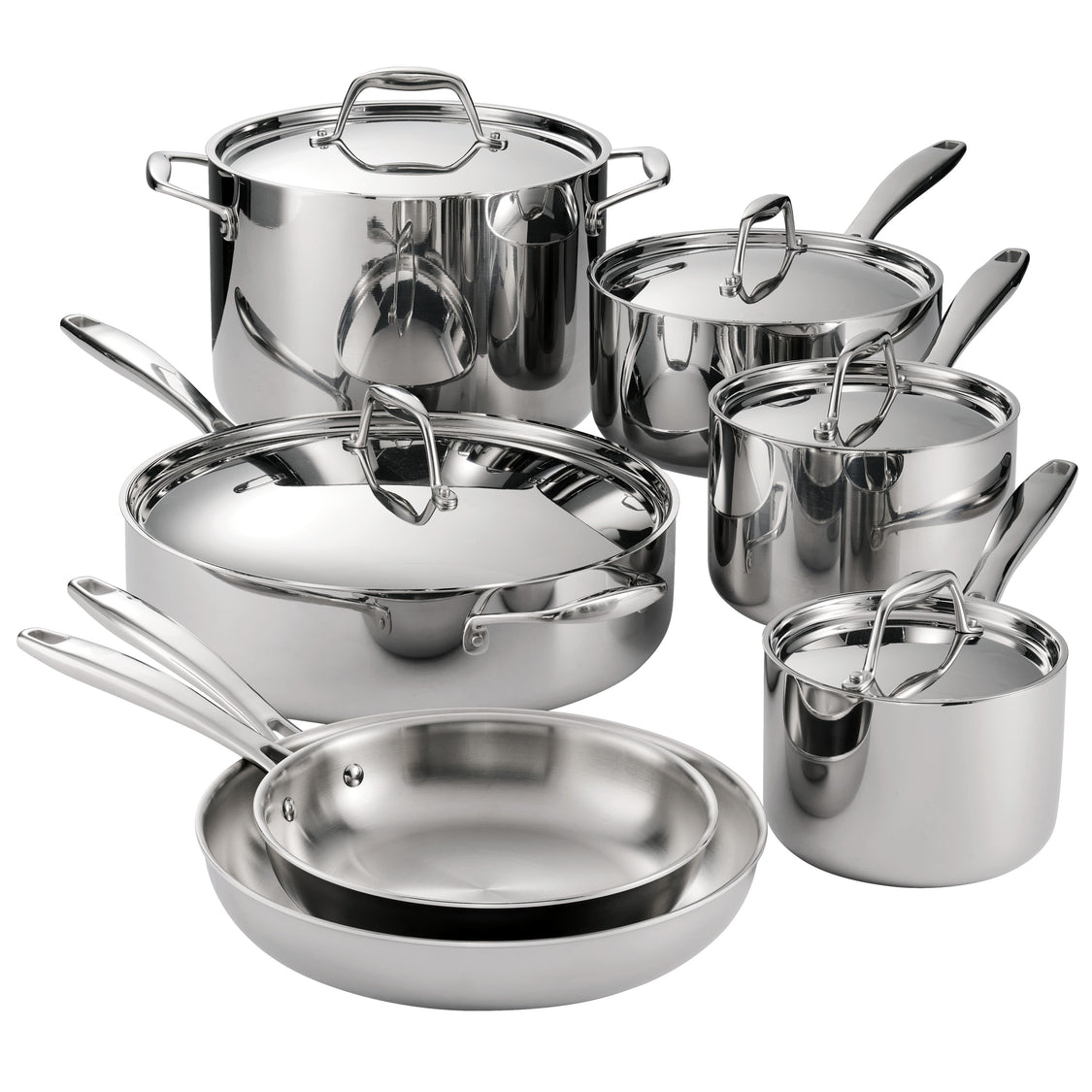 Signature Tri-Ply Clad Stainless Steel Cookware Set – Tramontina USA