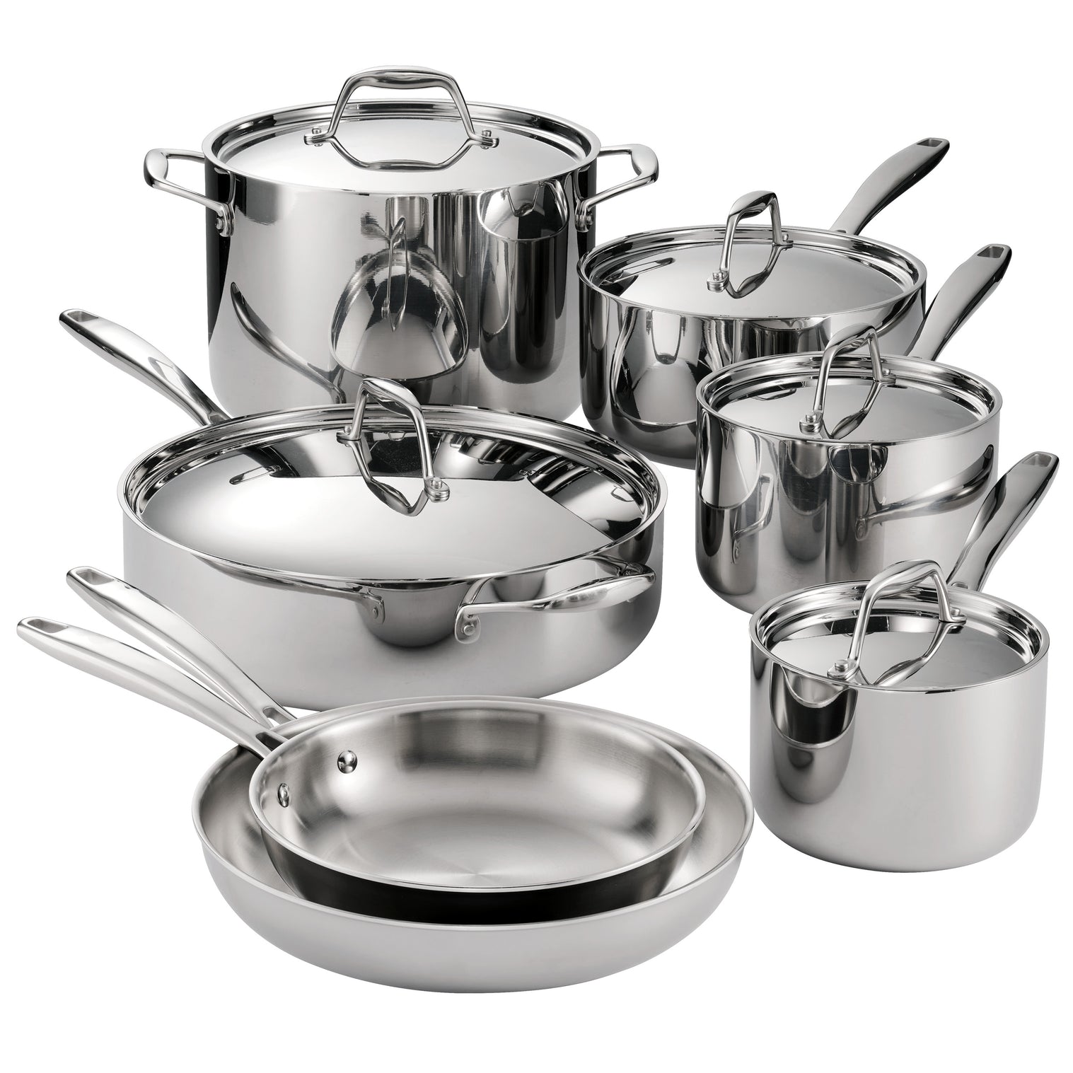 Signature Tri-Ply Clad Stainless Steel Cookware Set – Tramontina USA