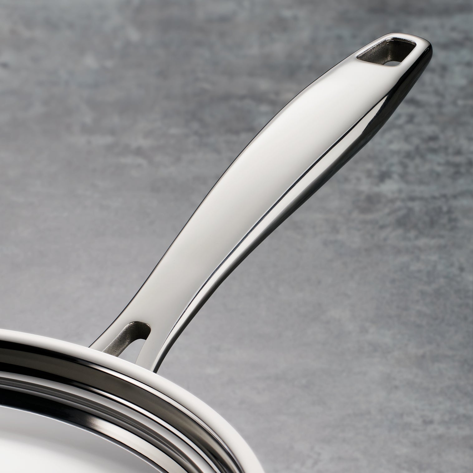 Signature 3 Quart Tri-Ply Clad Stainless Steel Covered Deep Saute Pan ...