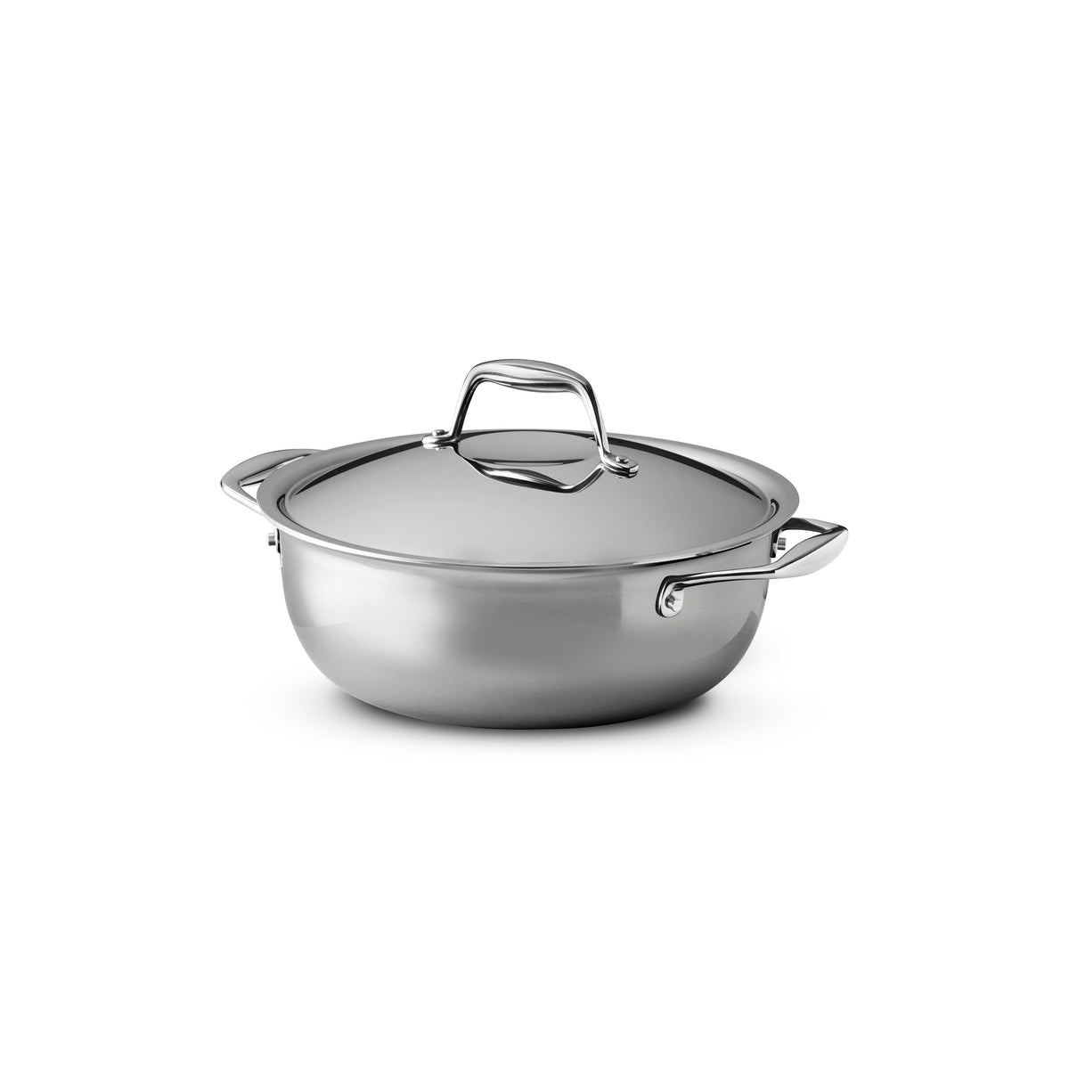 Signature 4 Quart Tri-Ply Clad Stainless Steel Covered Universal Pan ...